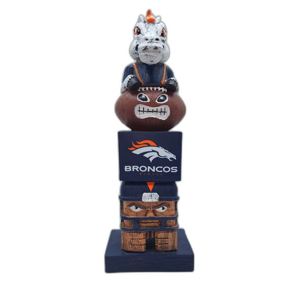 NFL | Other | Nfl Denver Broncos Garden Statue Wooden Tiki Totem Statue ...